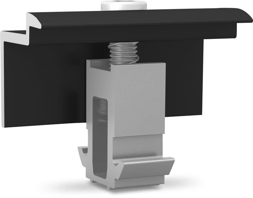 K2 DomeClamp End Clamp 30-50 mm, black anodized - Co2Pro